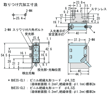 E3S-CL1 2M | OMRON Industrial Automation