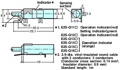 E2S-Q11 1M | OMRON Industrial Automation