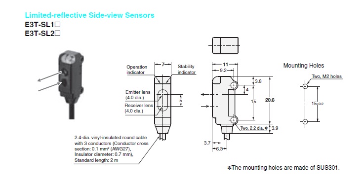 E3T-SL21 2M | OMRON Industrial Automation