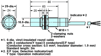 E2K-X8MF1 2M | OMRON Industrial Automation